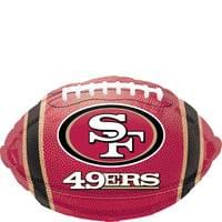 17" NFL San Francisco 49ers Football Balloon | Team Spirit Party Decor ...